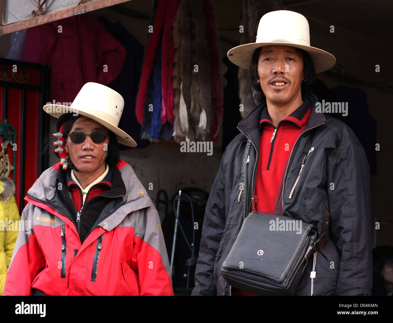 Local men, Litang, Sichuan Stock Photo - Alamy