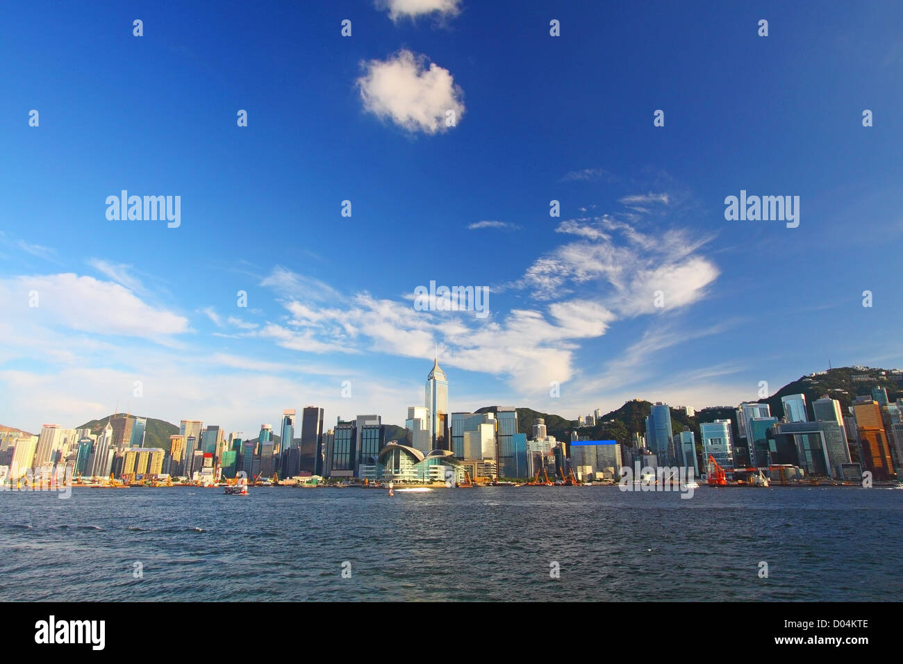 Hong Kong harbour Stock Photo - Alamy