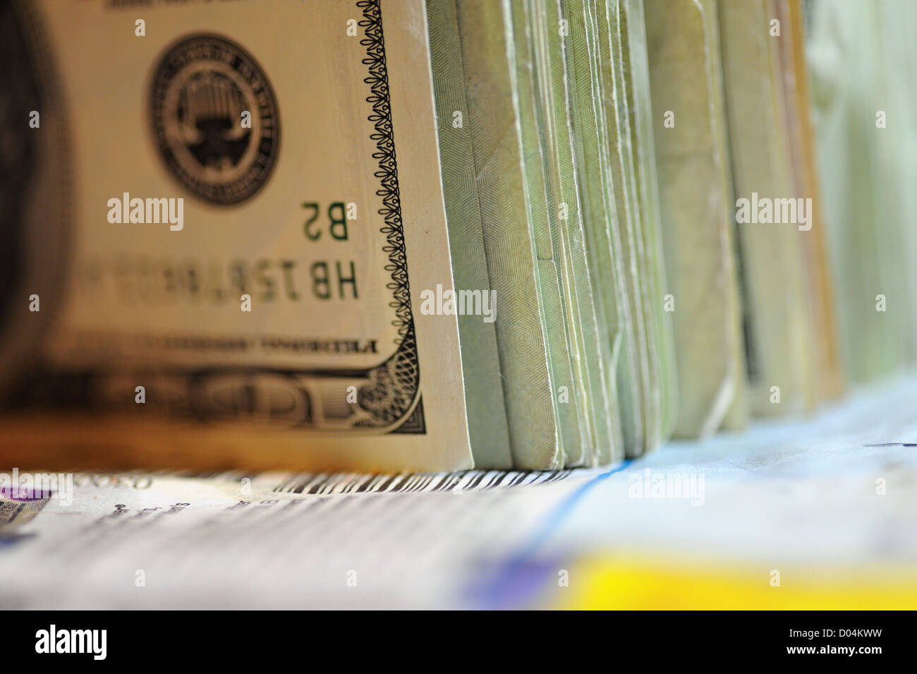 Hundred dollar bill stack hi-res stock photography and images - Alamy