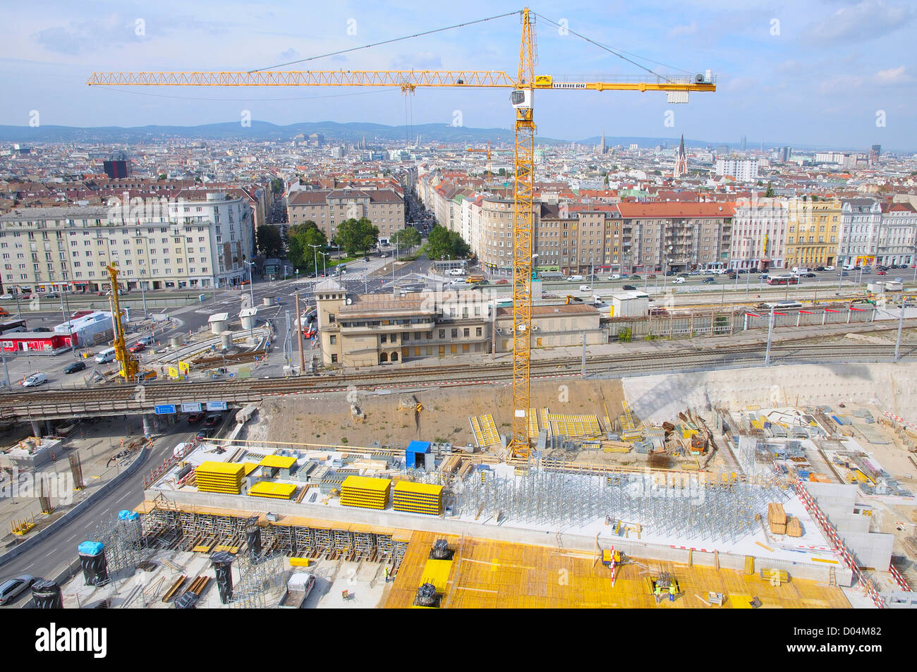Vienna Central Station construction site Stock Photo - Alamy