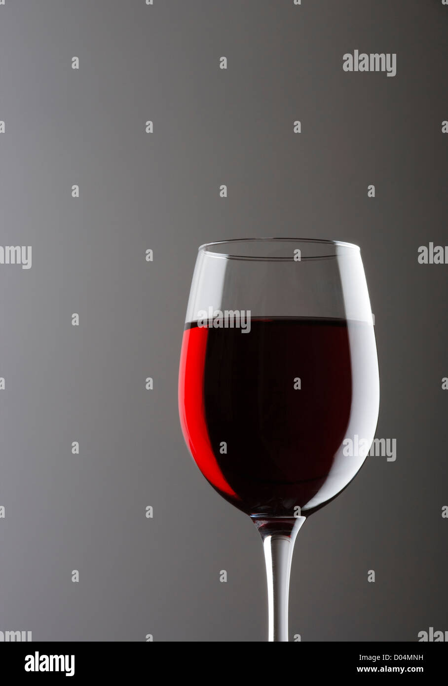 Glass of red wine Stock Photo - Alamy