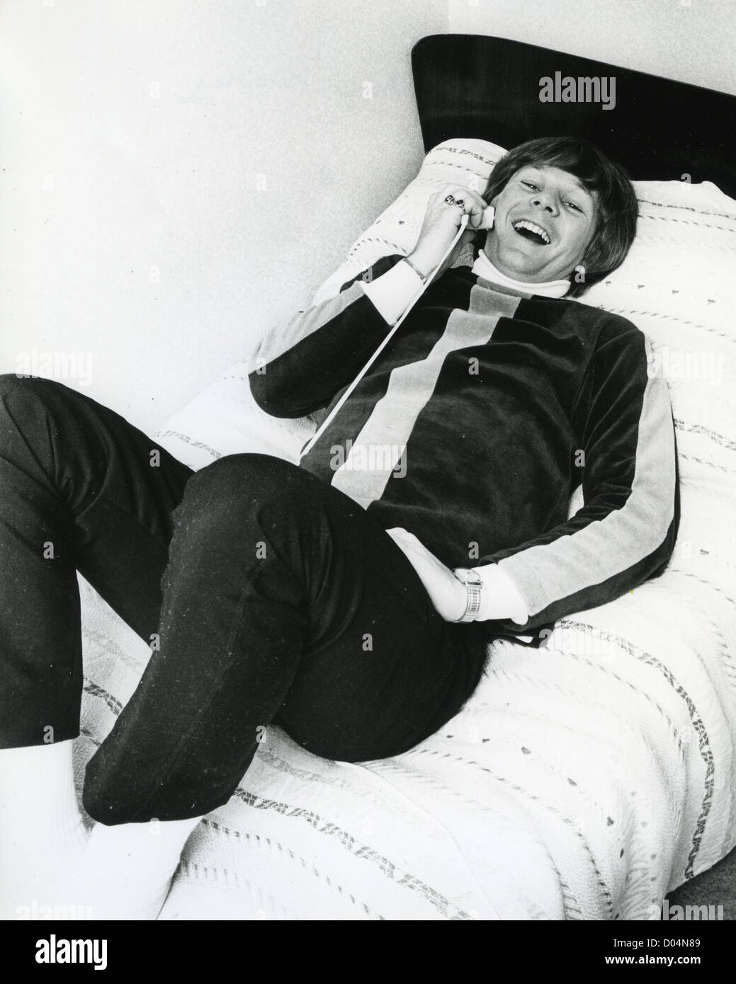 GRAHAM BONNEY UK pop singer at his London home in 1968. Photo Tony Gale ...