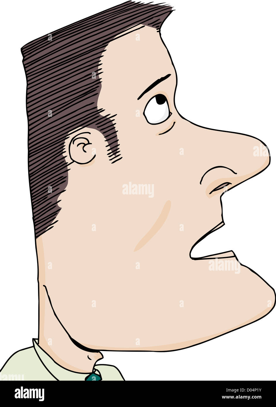 Cartoon man big chin hi-res stock photography and images - Alamy