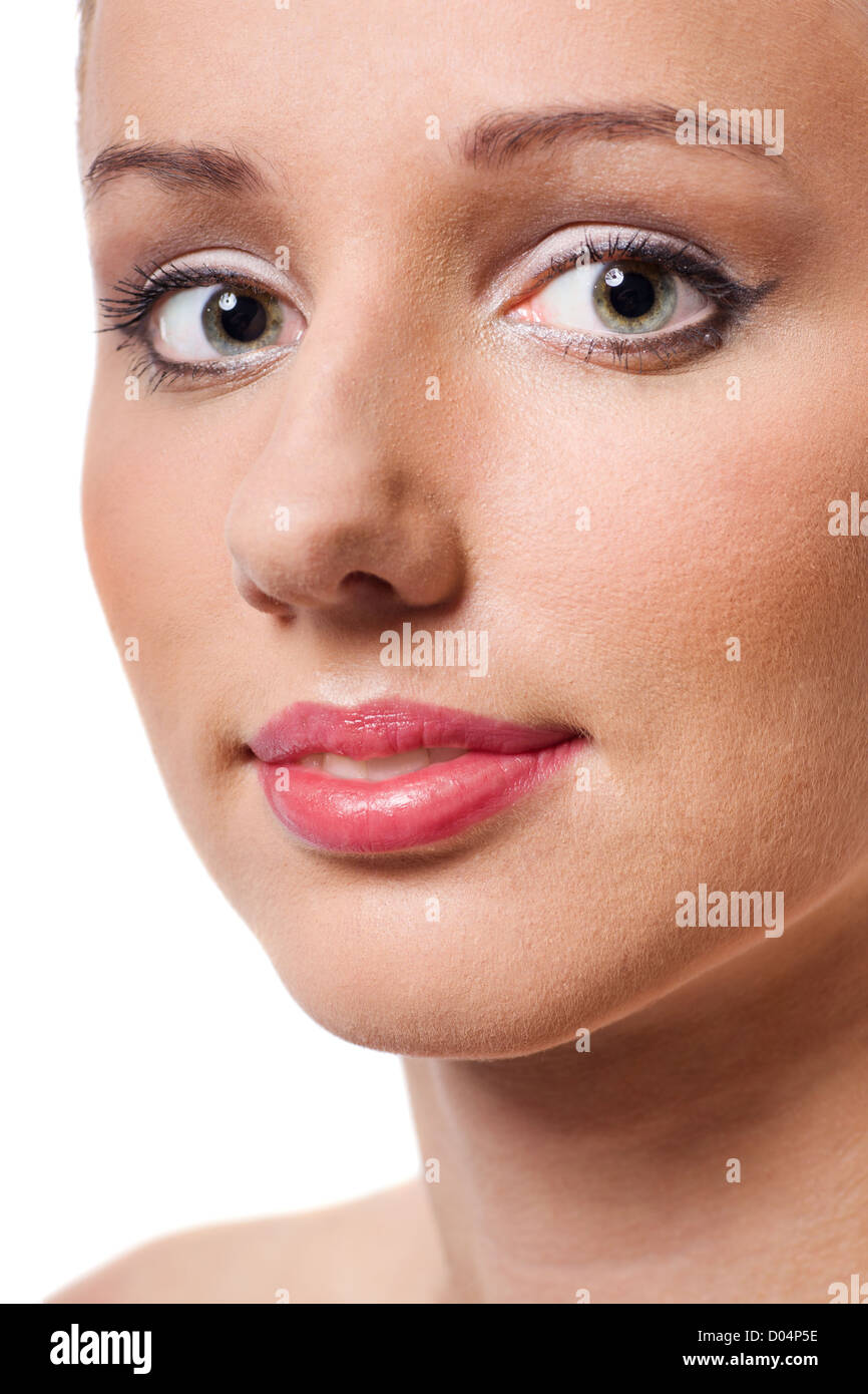 young woman skin care isolated Stock Photo - Alamy