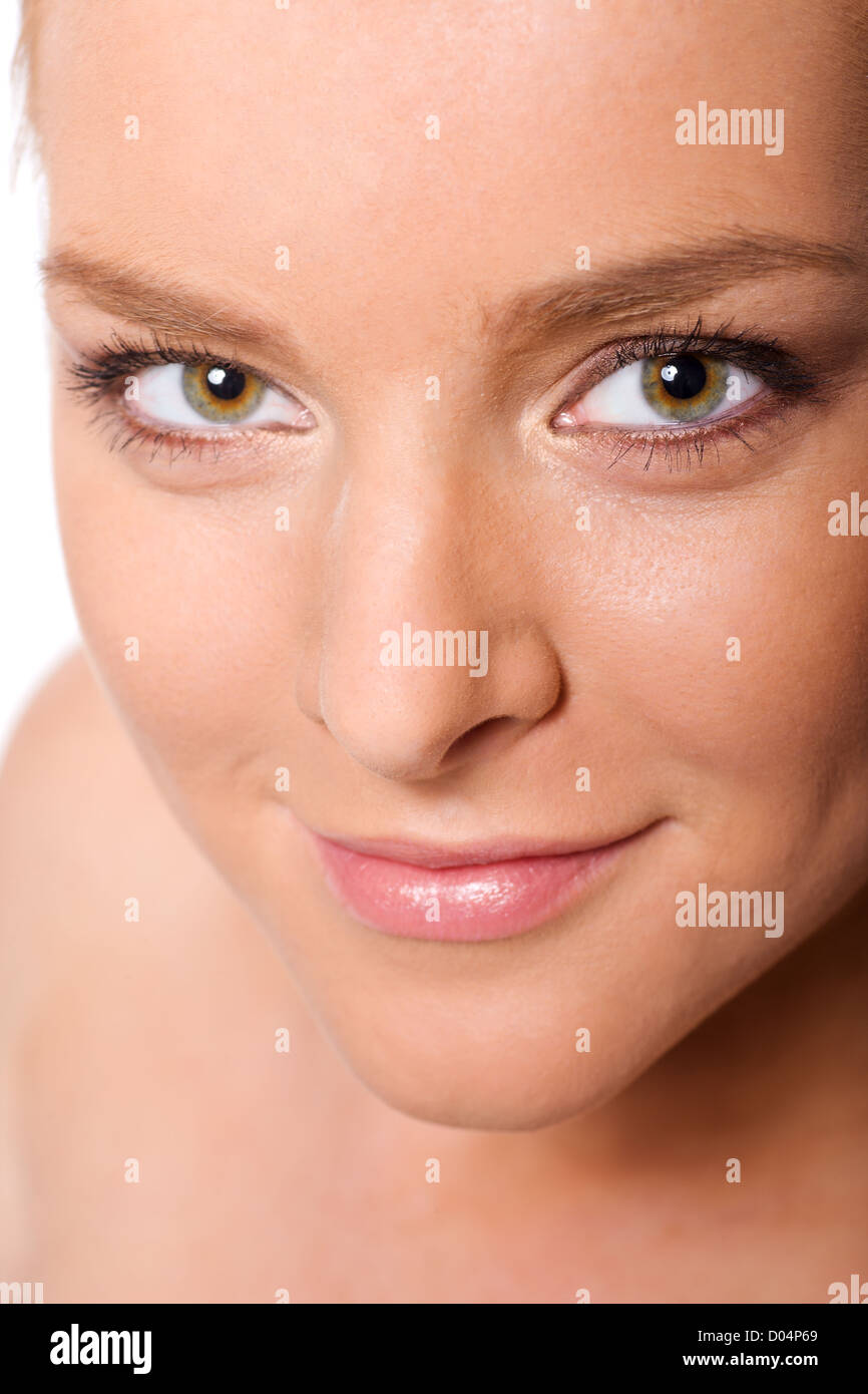 young woman skin care isolated Stock Photo - Alamy