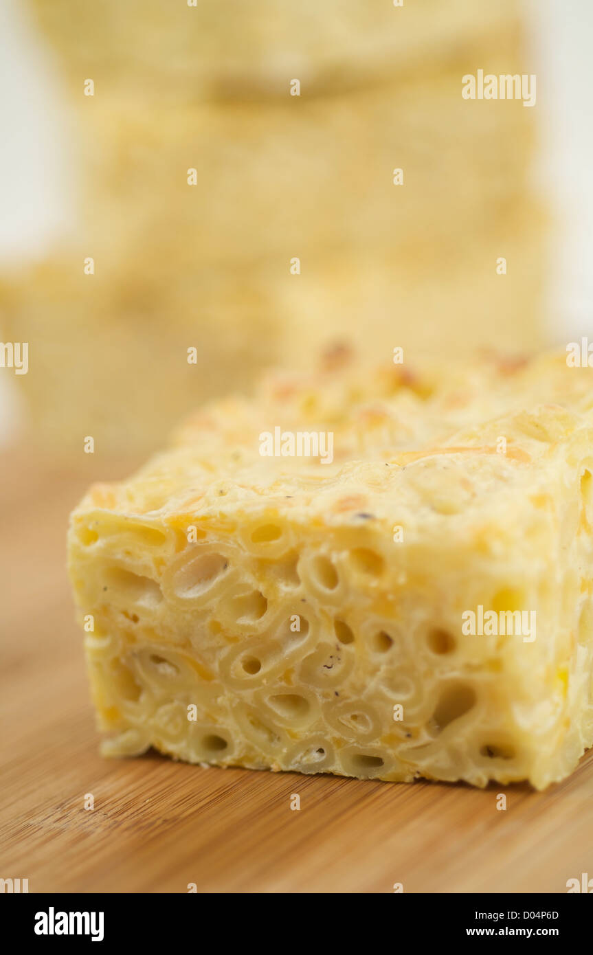 Square macaroni and cheese Stock Photo - Alamy