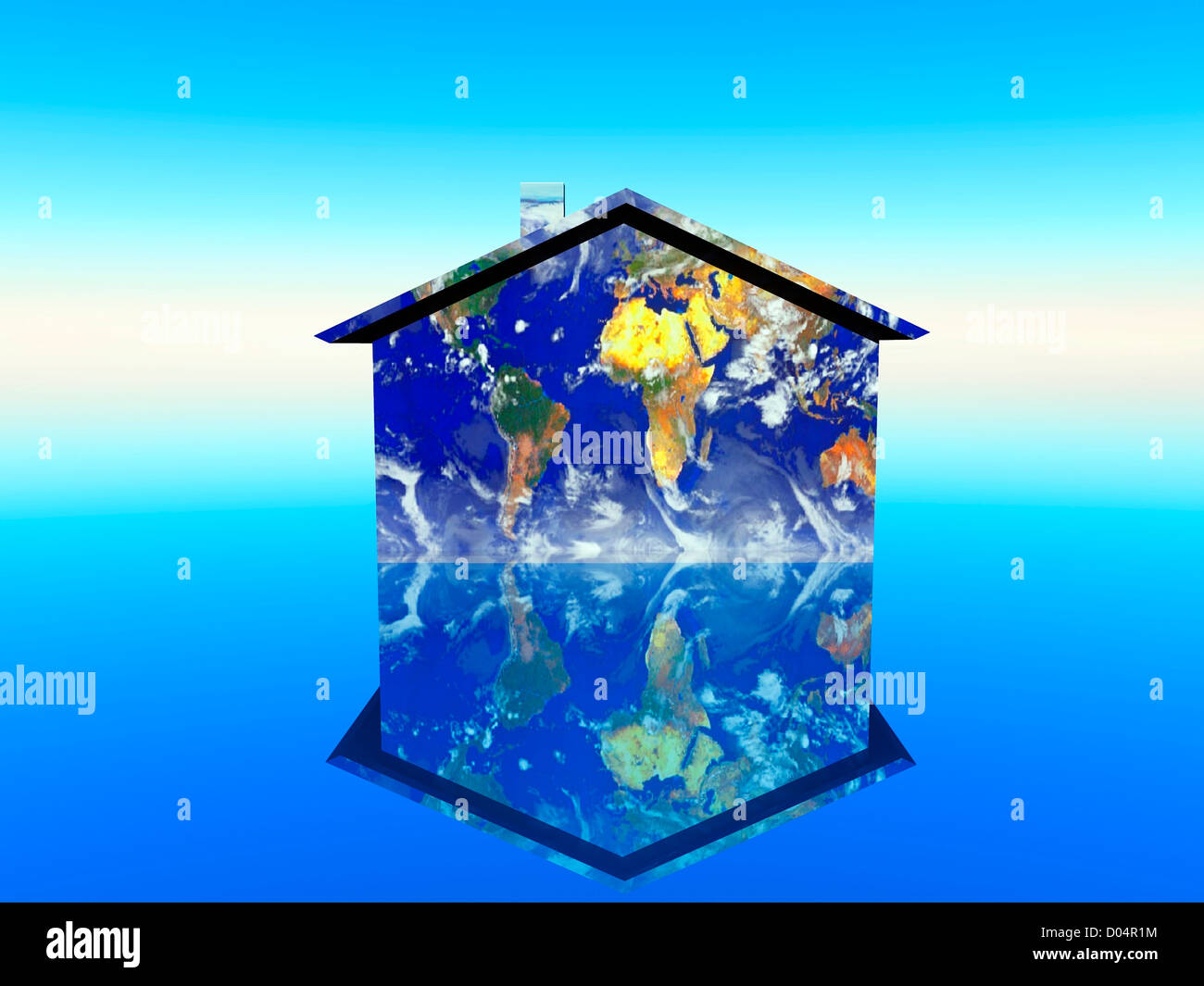 illustration of globalization Stock Photo - Alamy