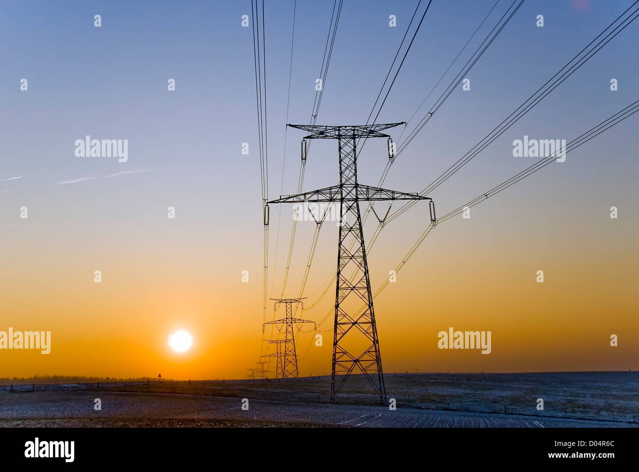 high voltage line Stock Photo - Alamy
