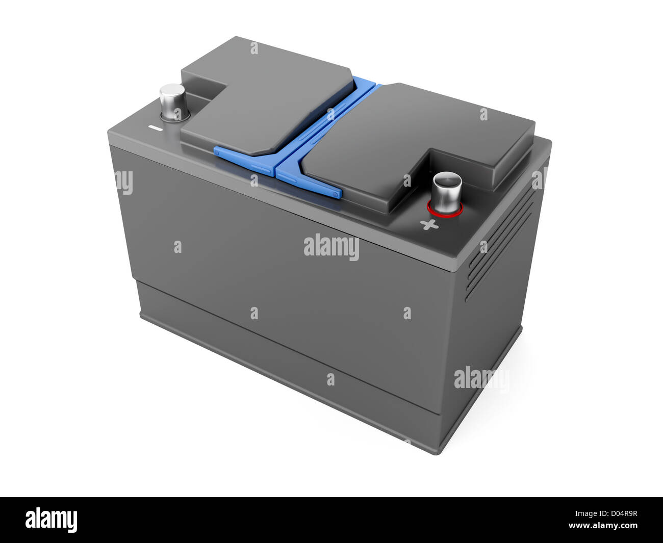 Car battery on white background Stock Photo - Alamy