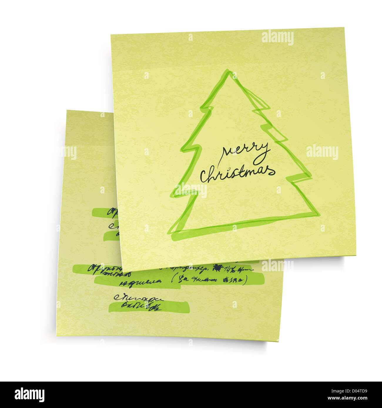 Sticky note christmas tree hi-res stock photography and images - Alamy