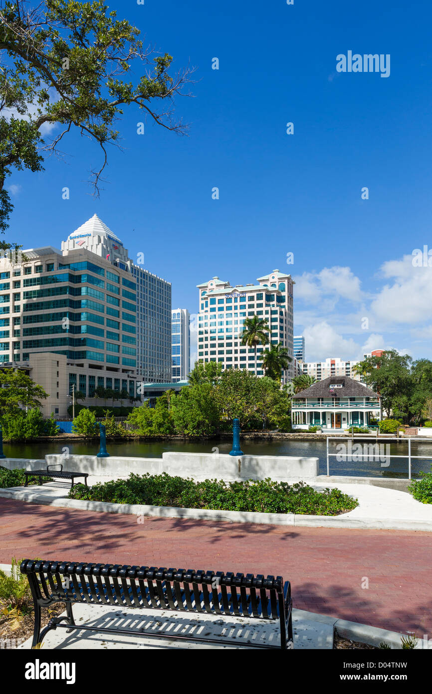 Riverwalk at Stranahan Landing looking across the New River to the ...