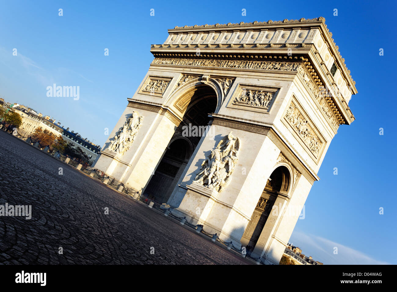 Beautiful view of the Arc de Triomphe, Paris Stock Photo - Alamy