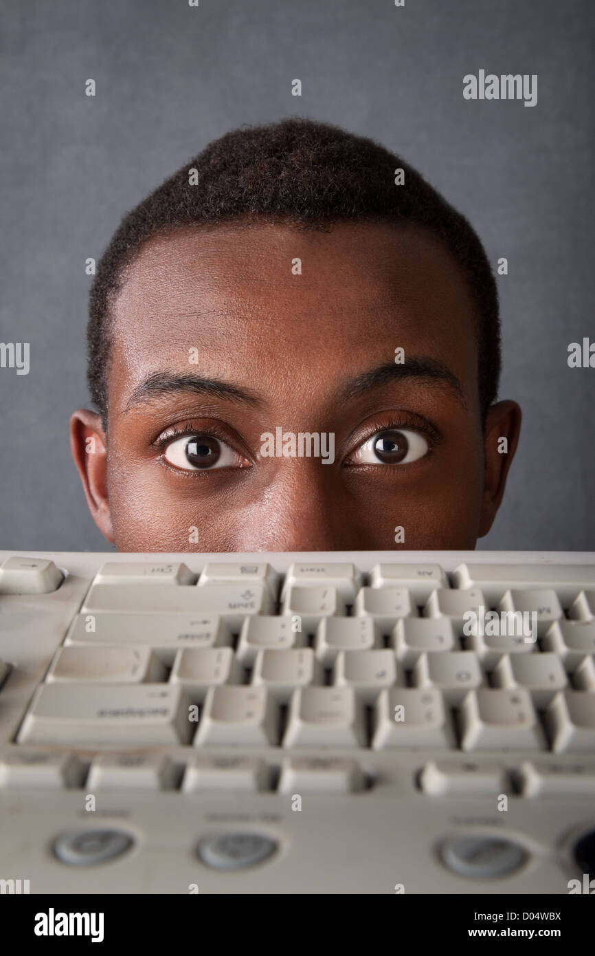Computer geek african american hi-res stock photography and images - Alamy