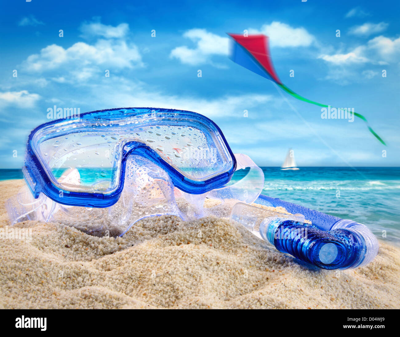 Summer fun at the beach shore Stock Photo - Alamy