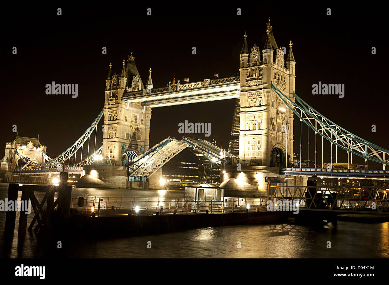 Tower bridge open hi-res stock photography and images - Alamy
