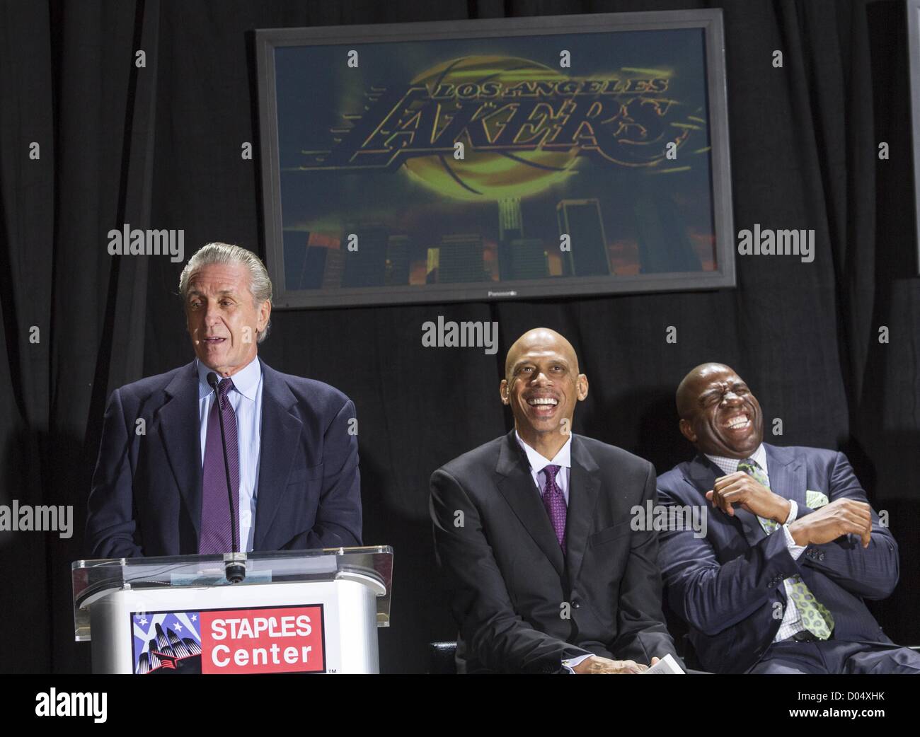 Pat riley kareem hi-res stock photography and images - Alamy