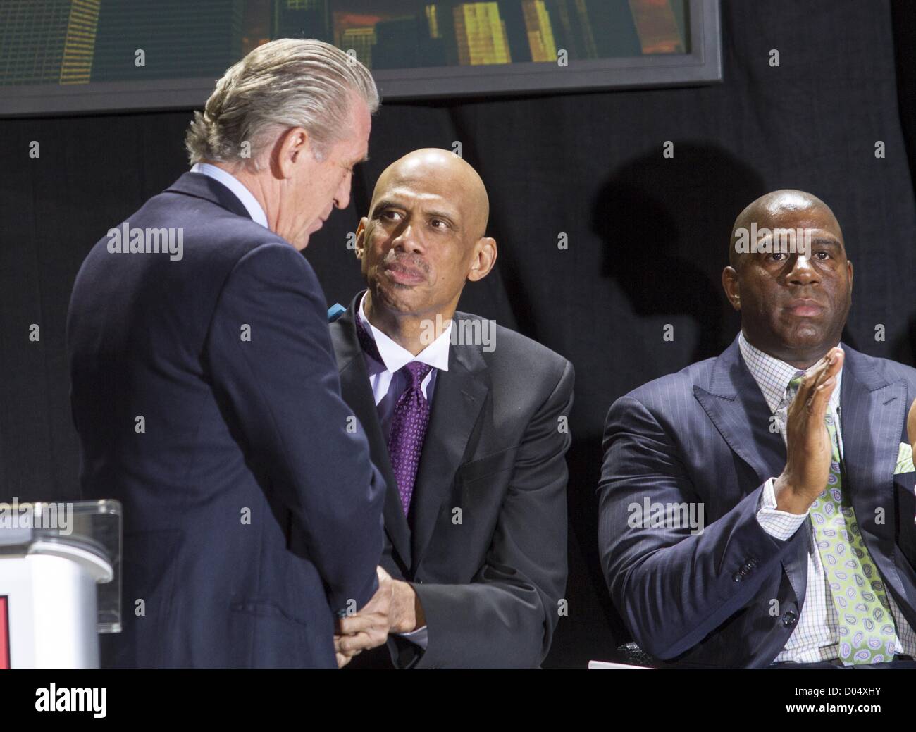 Pat riley kareem hi-res stock photography and images - Alamy