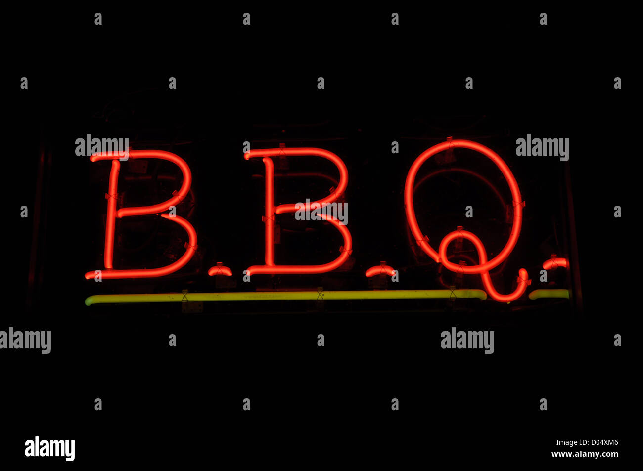BBQ Barbecue Neon Sign Stock Photo - Alamy