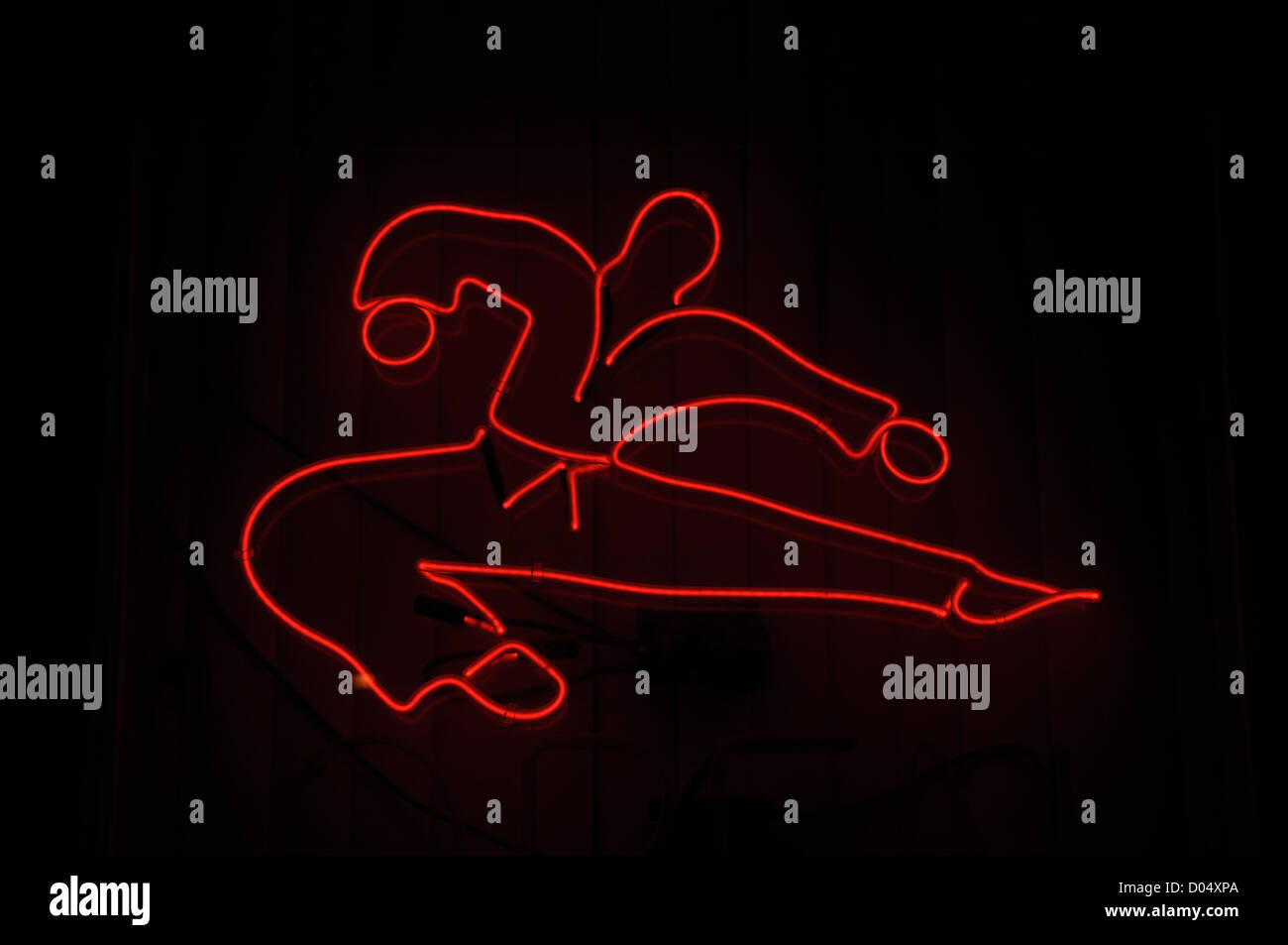 Karate Neon Sign Advertisement Stock Photo - Alamy