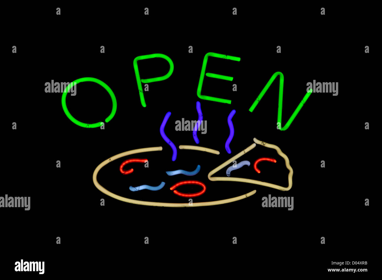 Neon pizza sign hi-res stock photography and images - Alamy