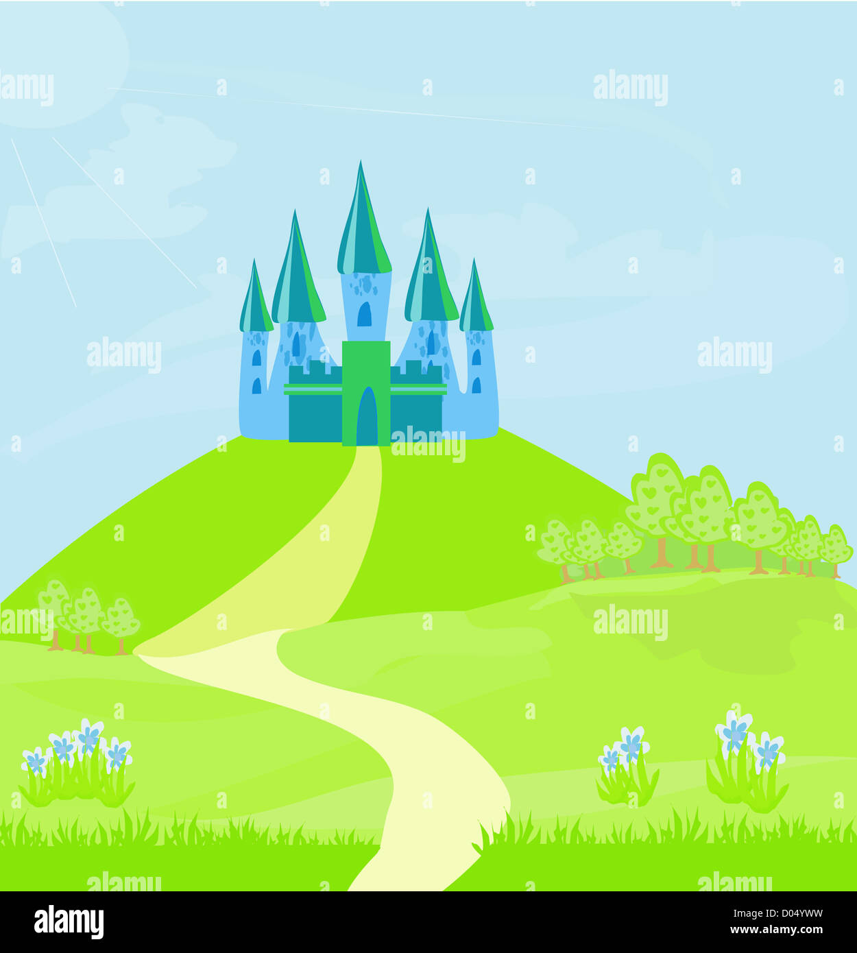 Magic Fairy Tale Princess Castle Stock Photo - Alamy