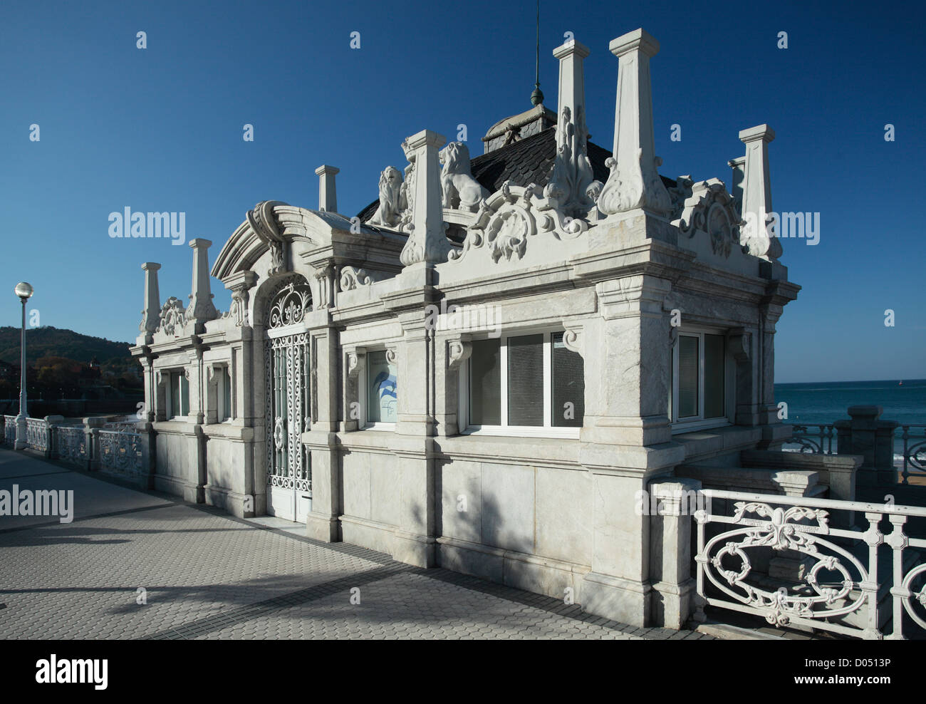 La Concha Beach San Sebastian Promenade High Resolution Stock ...