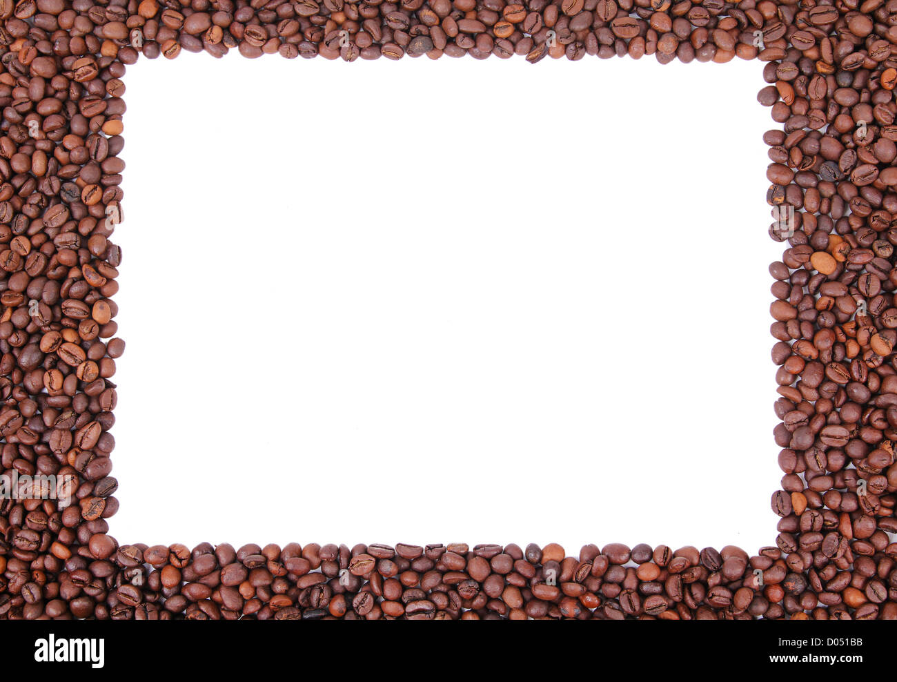 Coffee beans frame Stock Photo - Alamy