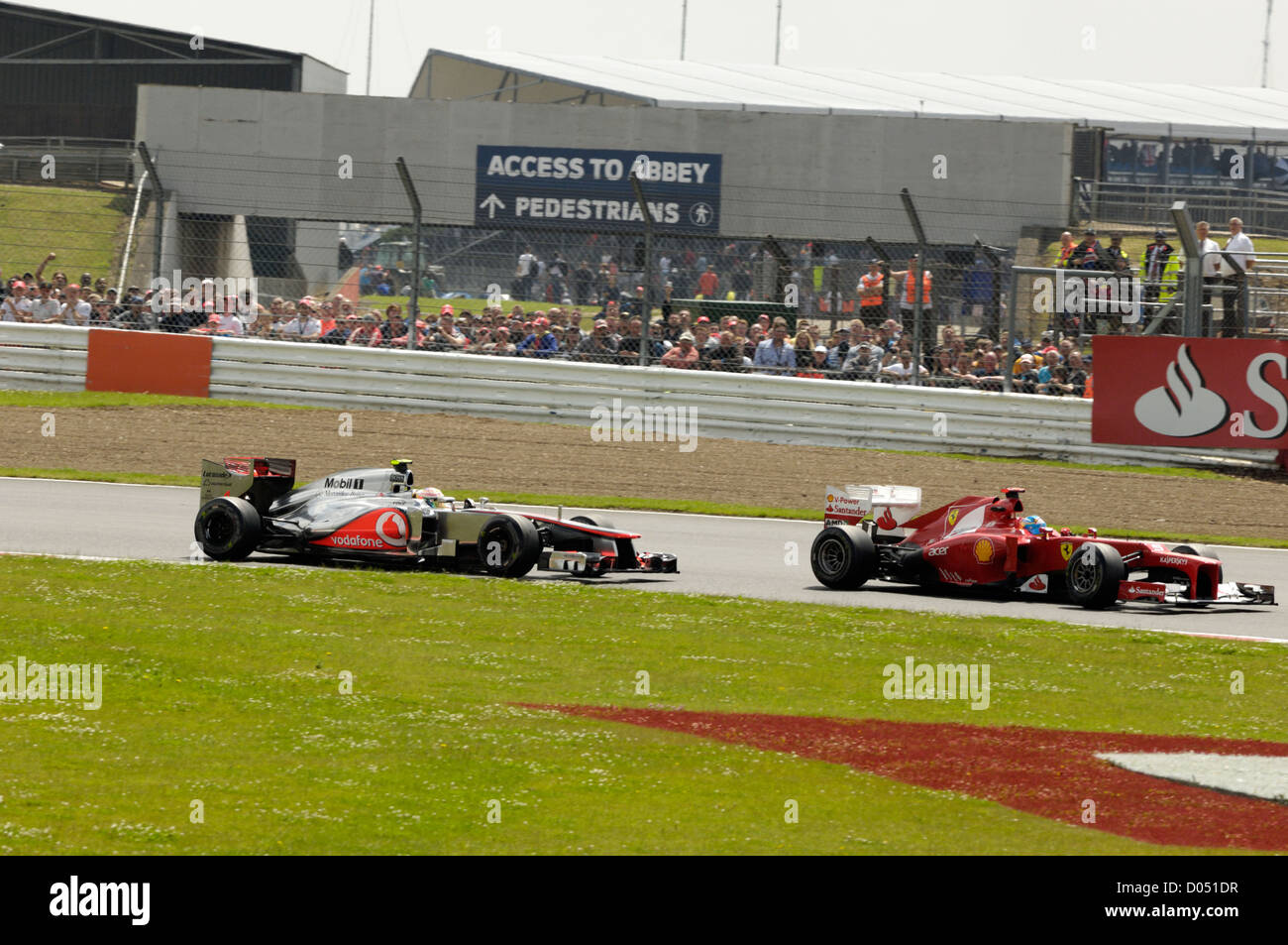 Silverstone British Formula 1 Grand Prix. Fernando Alonso (car 5 ...