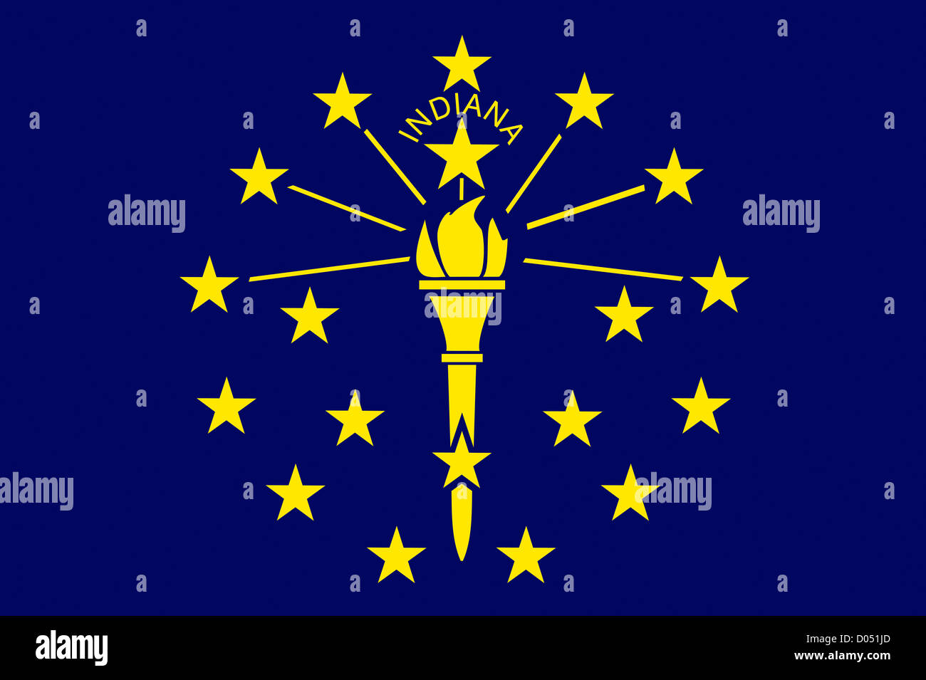 Flag of the state of Indiana Stock Photo - Alamy