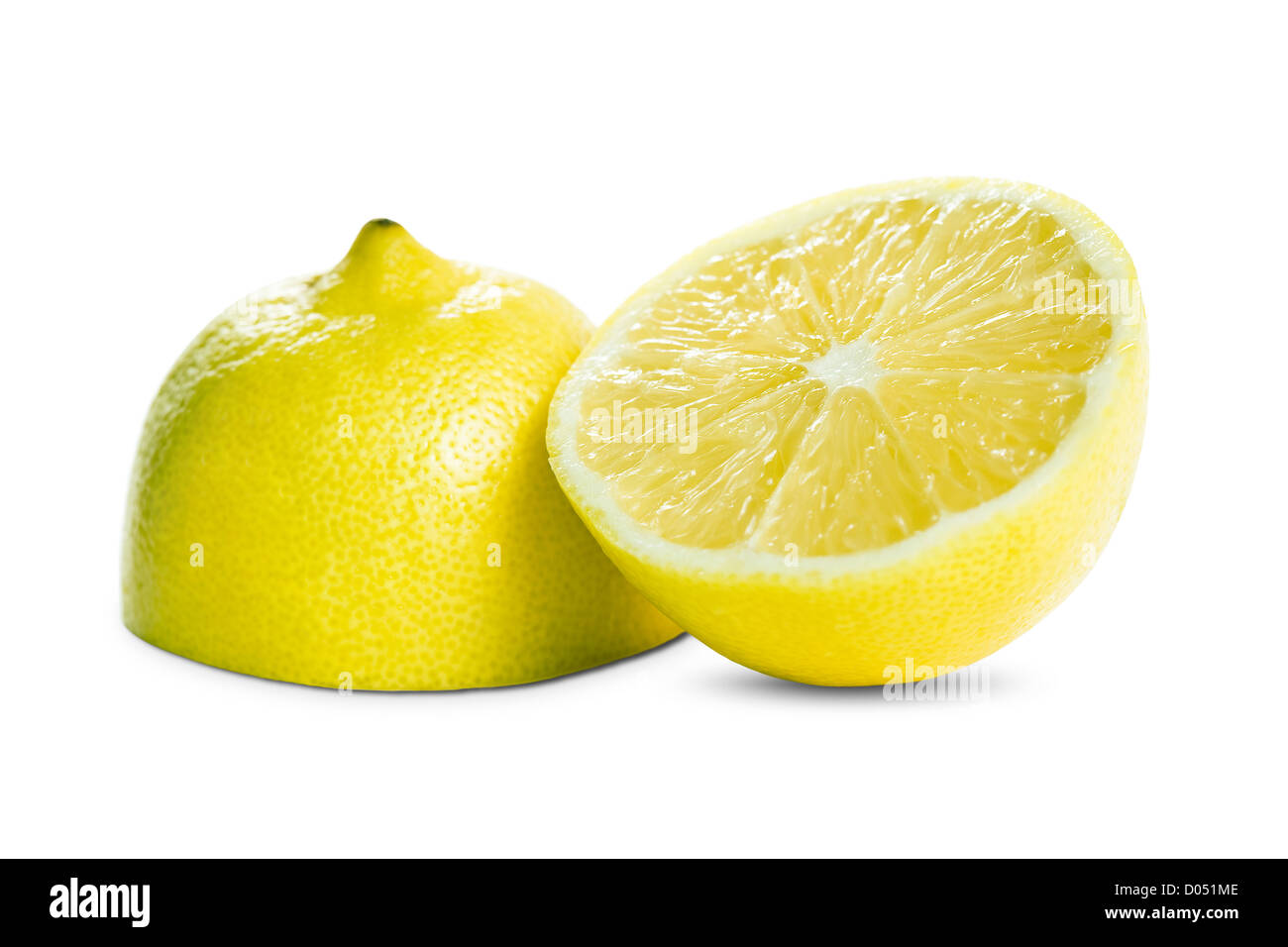 Set of juicy fresh lemon on white background Stock Photo - Alamy