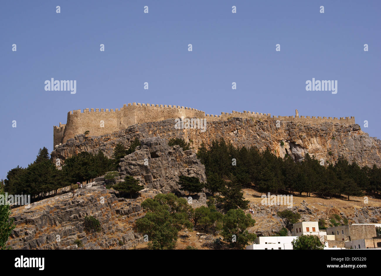 Rhodes lindos akropolis hi-res stock photography and images - Alamy