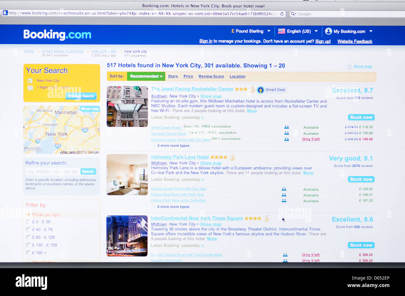 Booking.com website - online travel arrangements and hotel booking ...