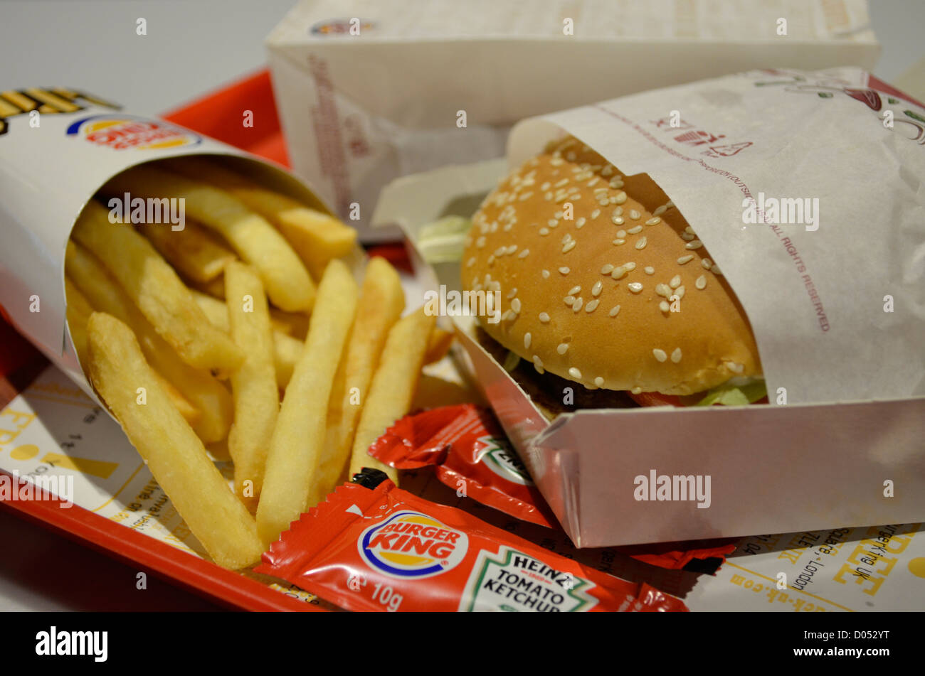 Burger King Whopper meal Stock Photo - Alamy