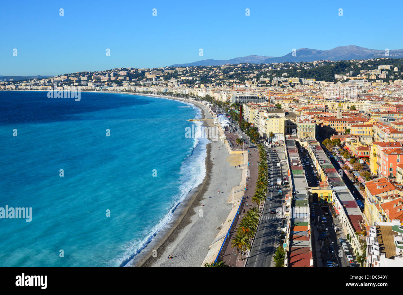 Panoramic view of Nice France Stock Photo - Alamy