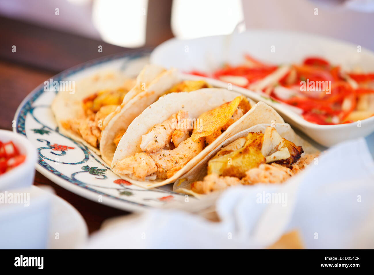 Delicious mexican tacos Stock Photo - Alamy
