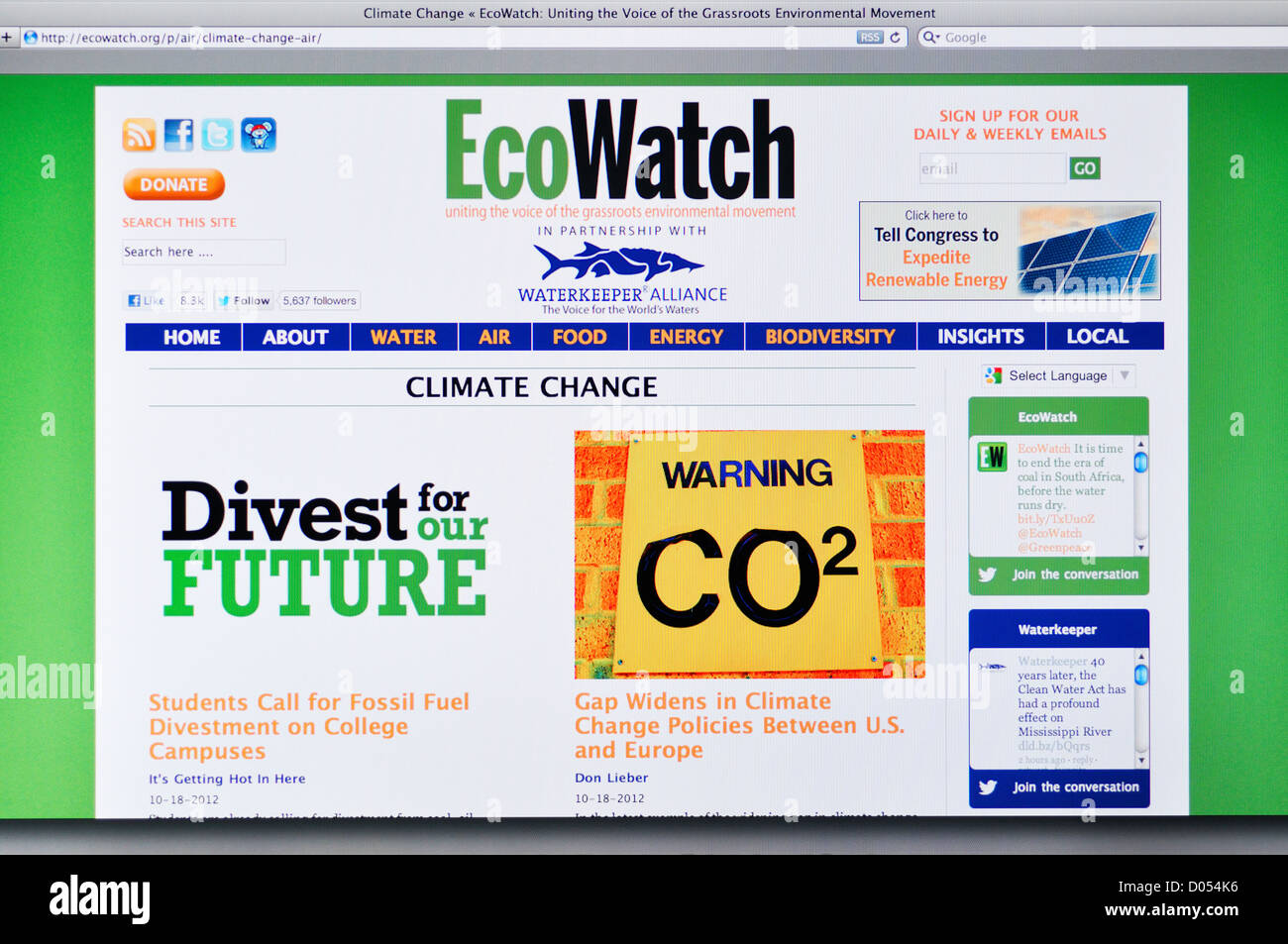 Ecowatch hi-res stock photography and images - Alamy