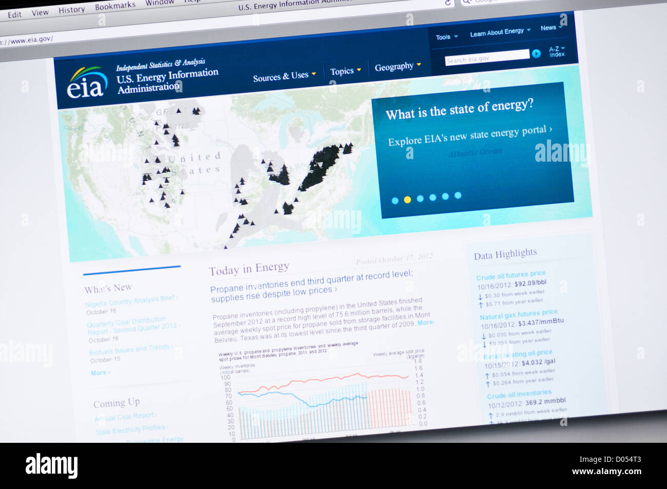 Energy Information Administration website - Official Energy Statistics ...