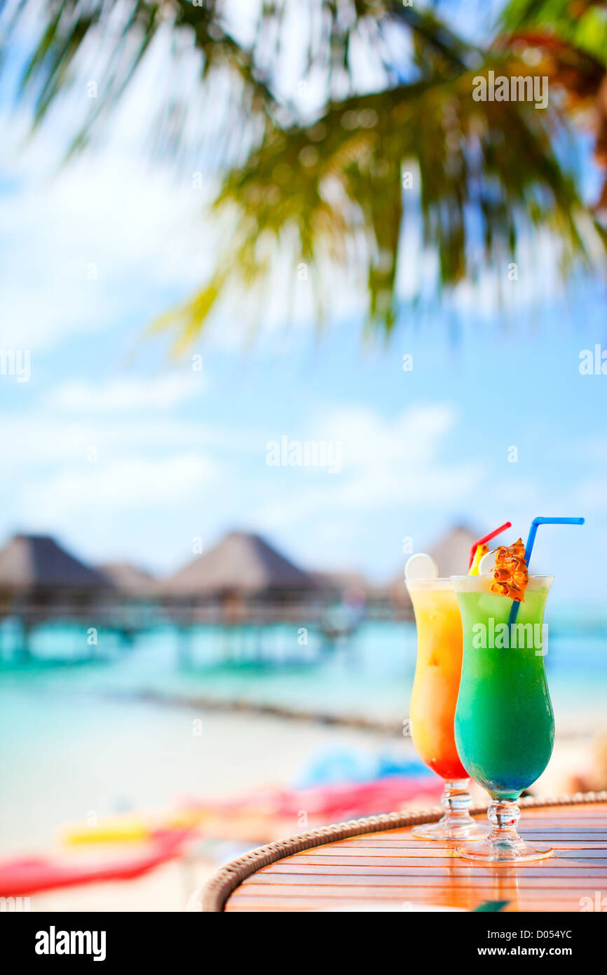 Two exotic cocktails Stock Photo - Alamy