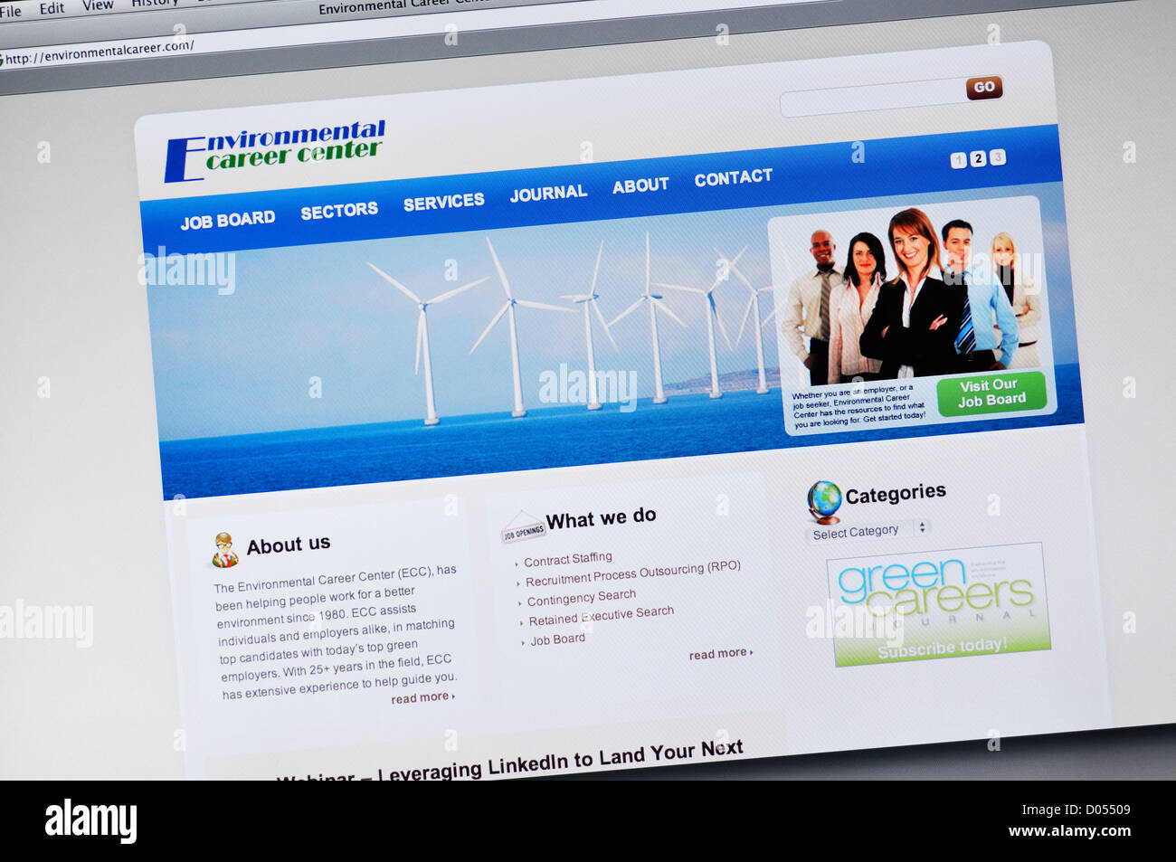 Environmental Career Center website - environmental and green job ...