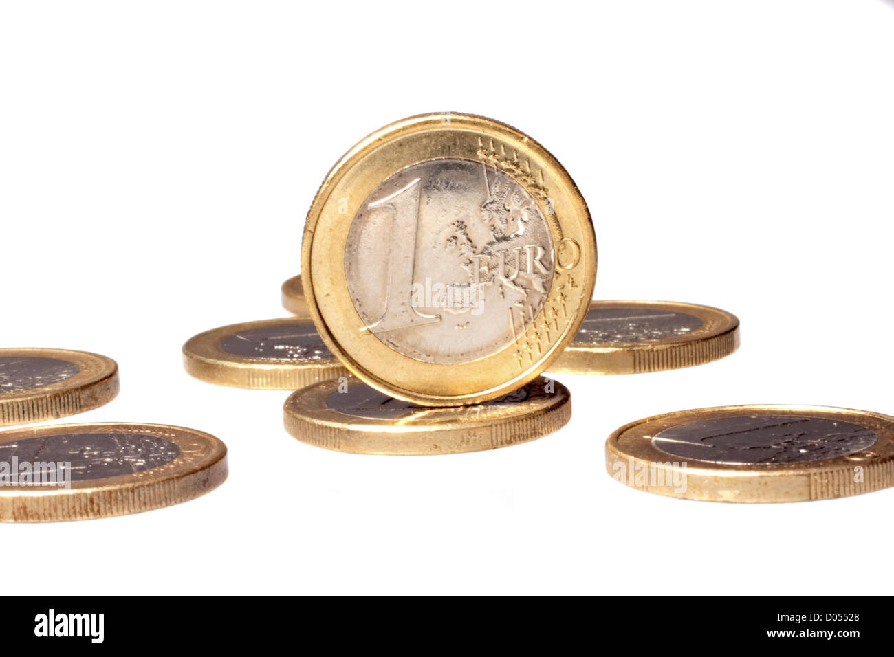 One euro coin Stock Photo - Alamy