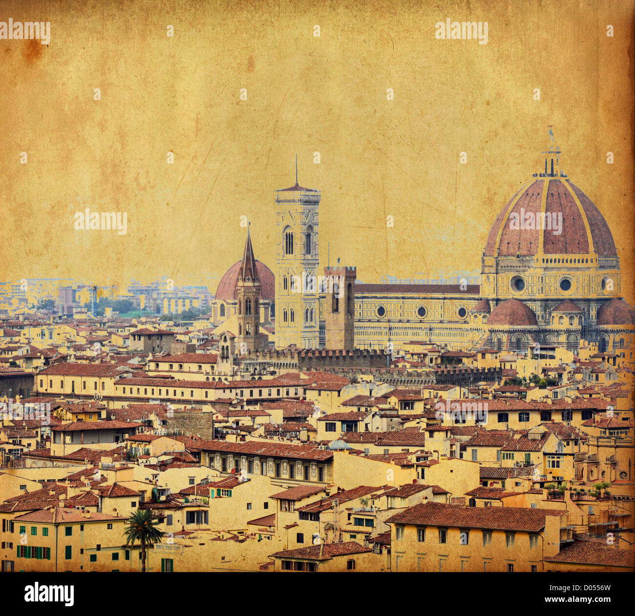 Vintage florence old town italy hi-res stock photography and images - Alamy