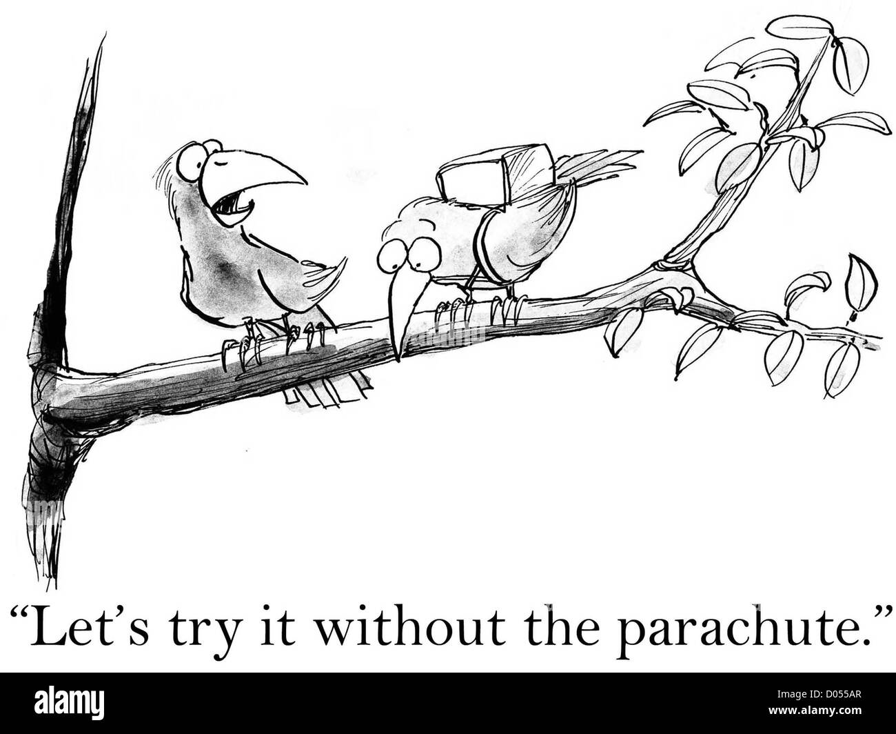 "Let's try it once without the parachute Stock Photo - Alamy