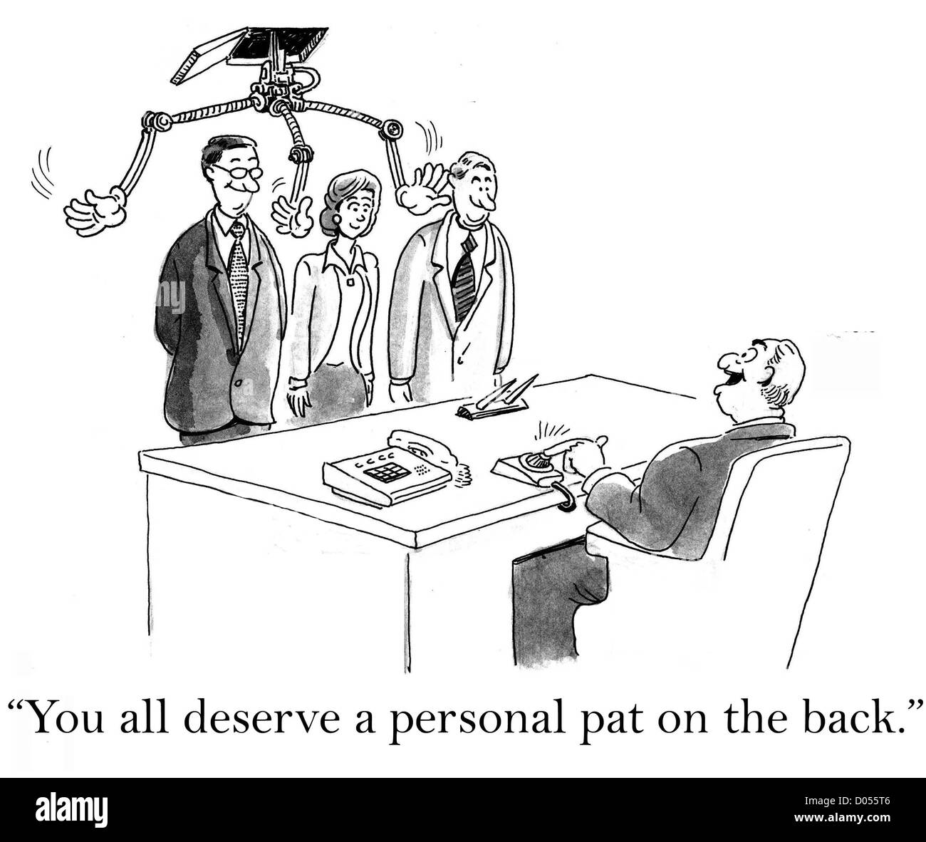 "You all deserve a personal pat on the back Stock Photo - Alamy