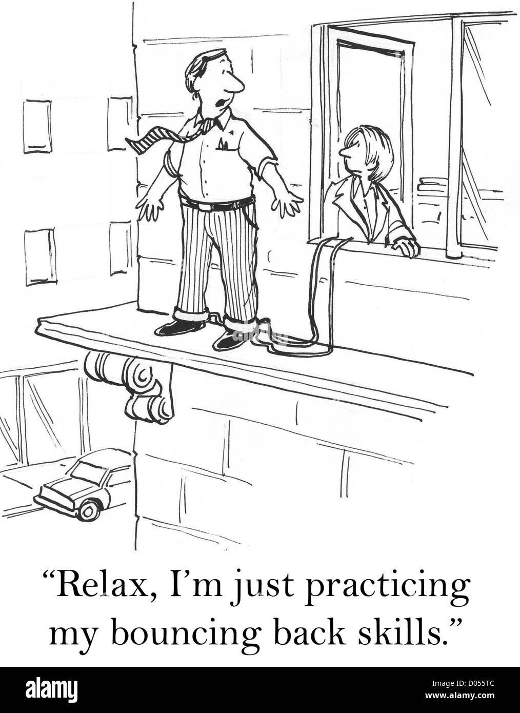 "Relax, I'm just practicing my bouncing back skills Stock Photo - Alamy