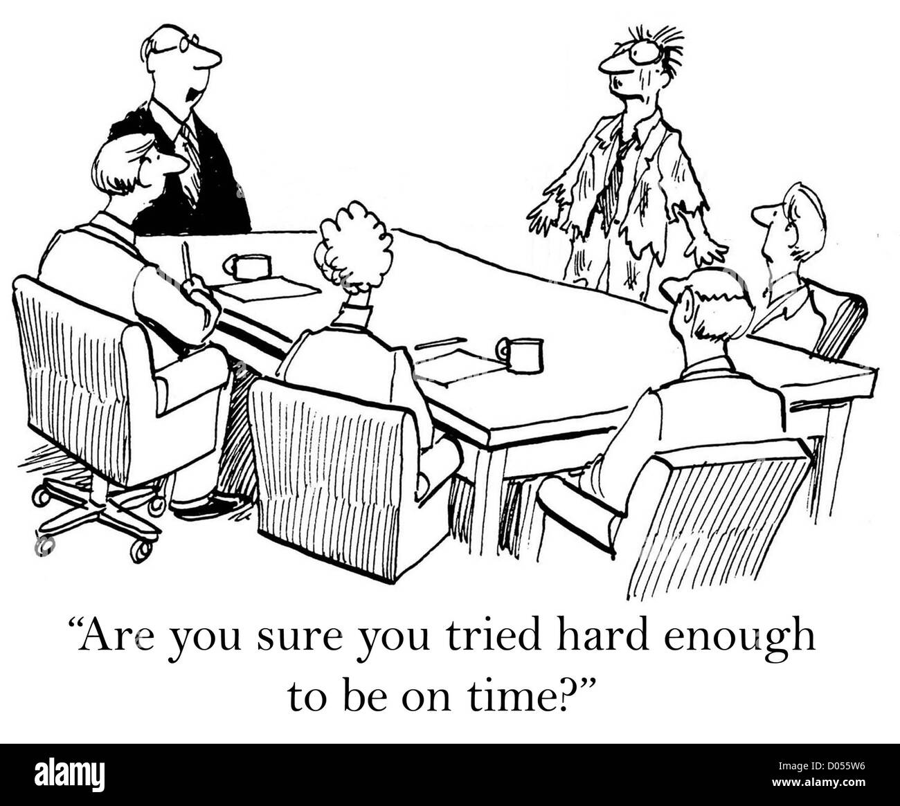 Cartoon rushing man Black and White Stock Photos & Images - Alamy