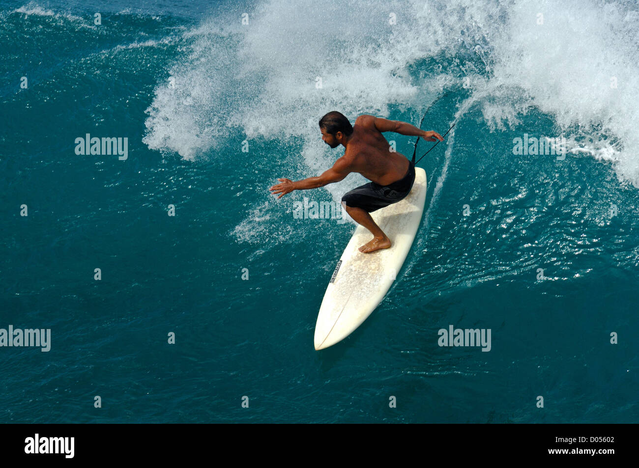 Man surfing at Honolua Bay, Maui Hawaii Stock Photo - Alamy