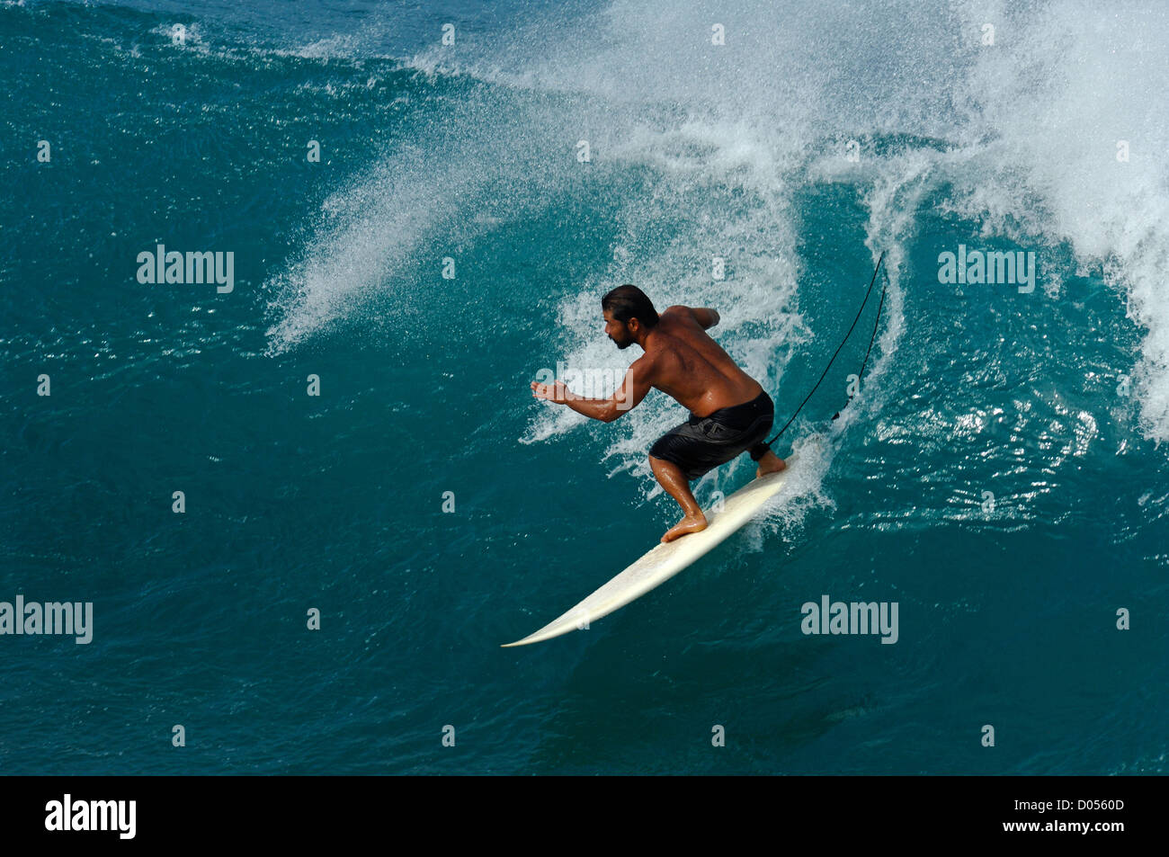 Man surfing at Honolua Bay, Maui Hawaii Stock Photo - Alamy