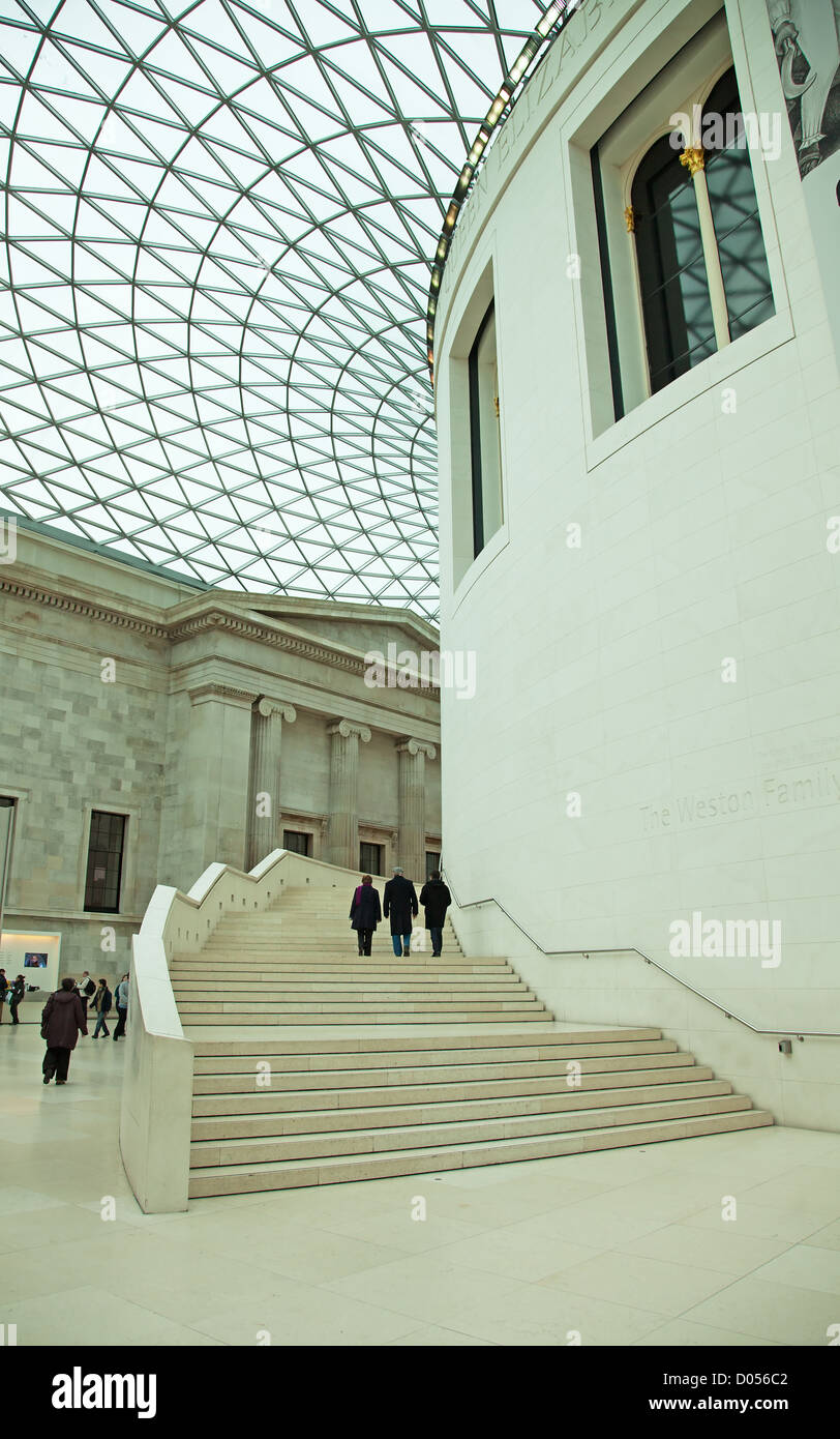 LONDON - FEBRUARY 13: People visit the British Museum - museum of human ...
