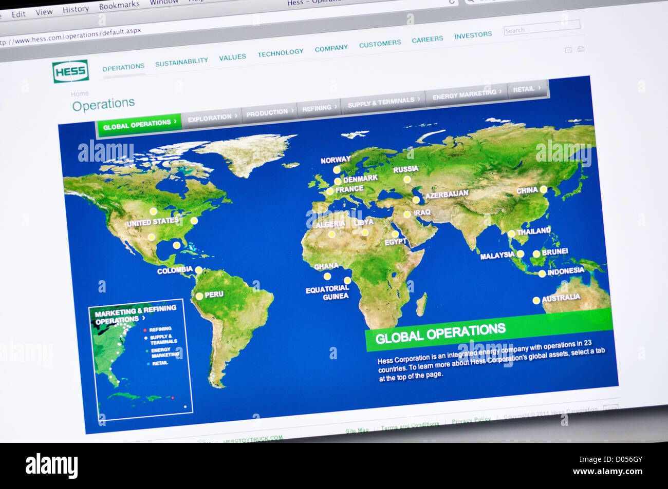Hess corporation website oil gas hi-res stock photography and images ...