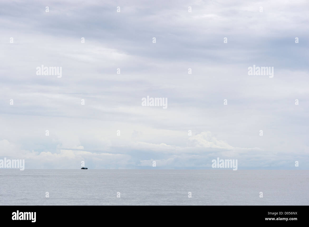 Lone fishing boat on Sulu Sea, Sabah, Borneo Stock Photo - Alamy